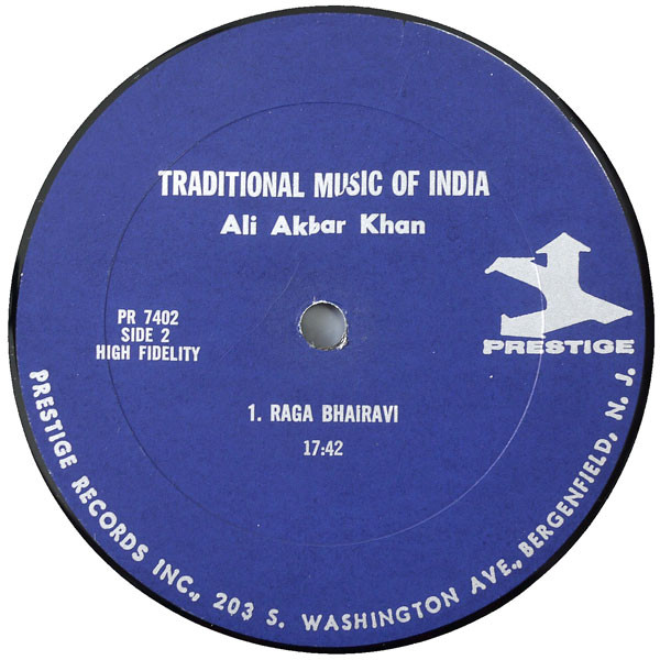 Ali Akbar Khan – Traditional Music Of India - Lp Record - RGH India