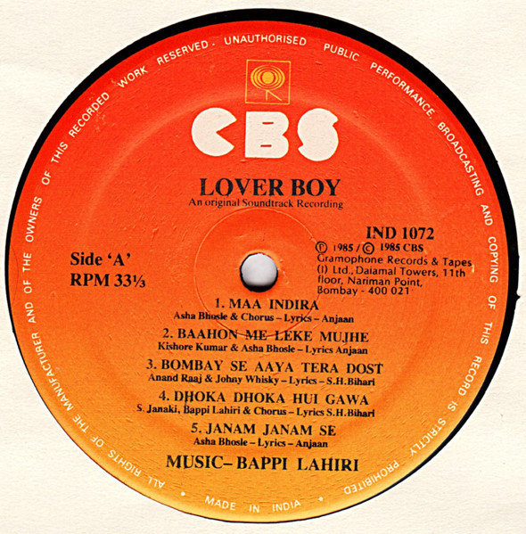 Lover Boy - Lp Record - RGH India