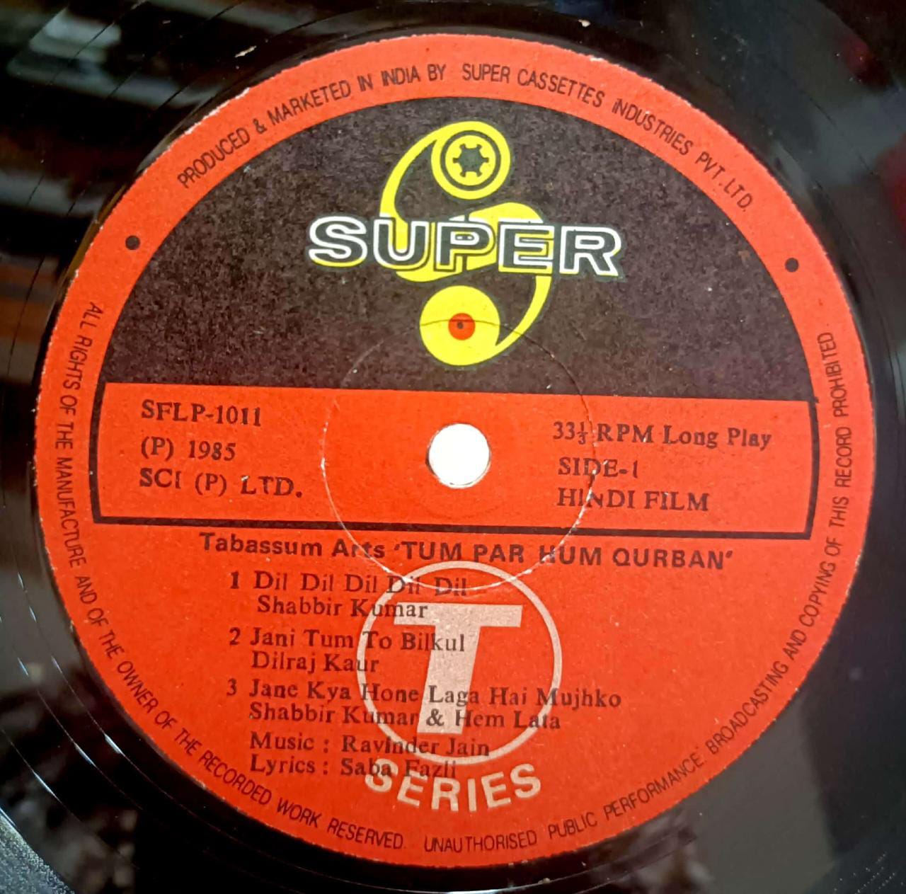 Tum Par Hum Qurban - Lp Record - RGH India
