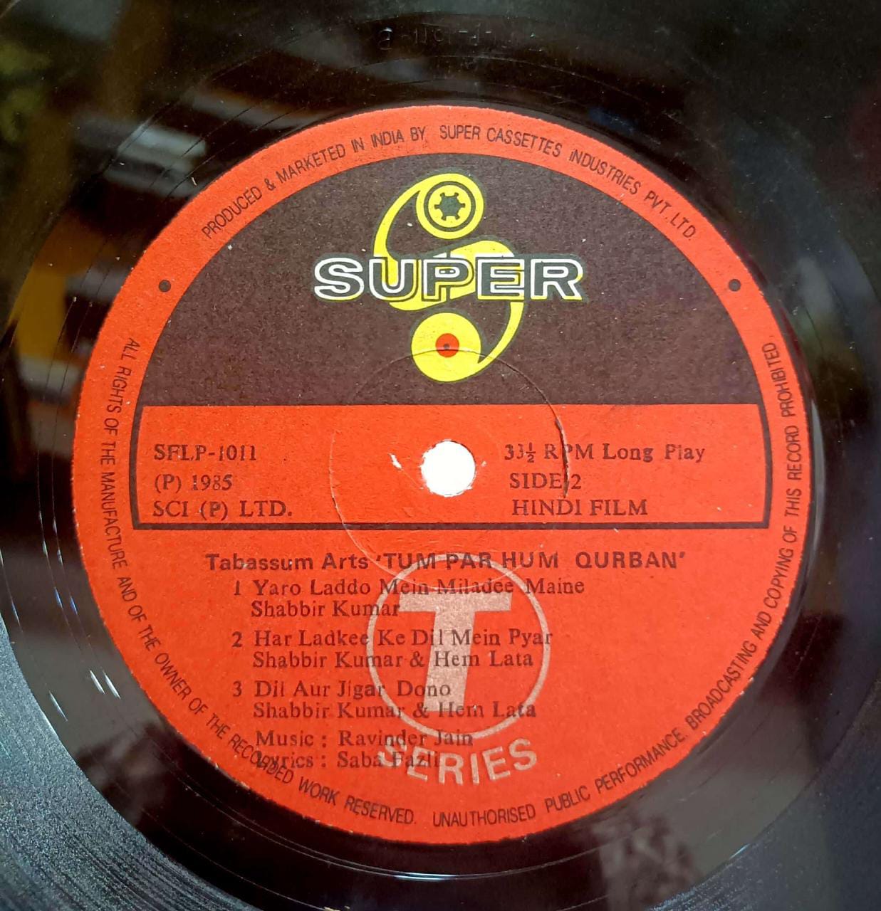 Tum Par Hum Qurban - Lp Record - RGH India